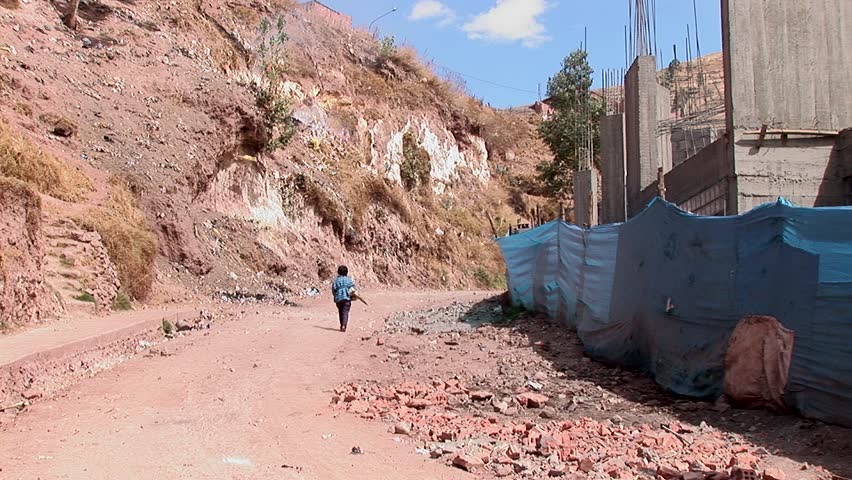 Cusco, Peru, South America. October 2007 Video Footage Of Poor Children ...