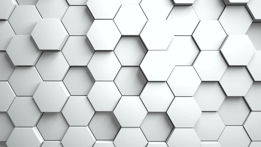 Abstract Hexagons Background Random Motion, 3d Animation 4k Stock Footage Video 1007263774 ...