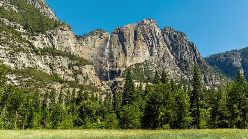 Looking from the Cliff at Yosemite National Park, California image ...