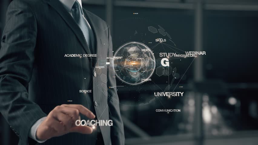 Businessman with E-learning Stock Footage Video (100% Royalty-free ...