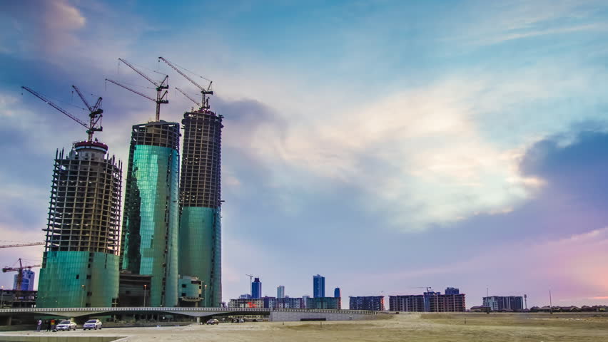 New Construction in Bahrain - Stock Footage Video (100% Royalty-free ...