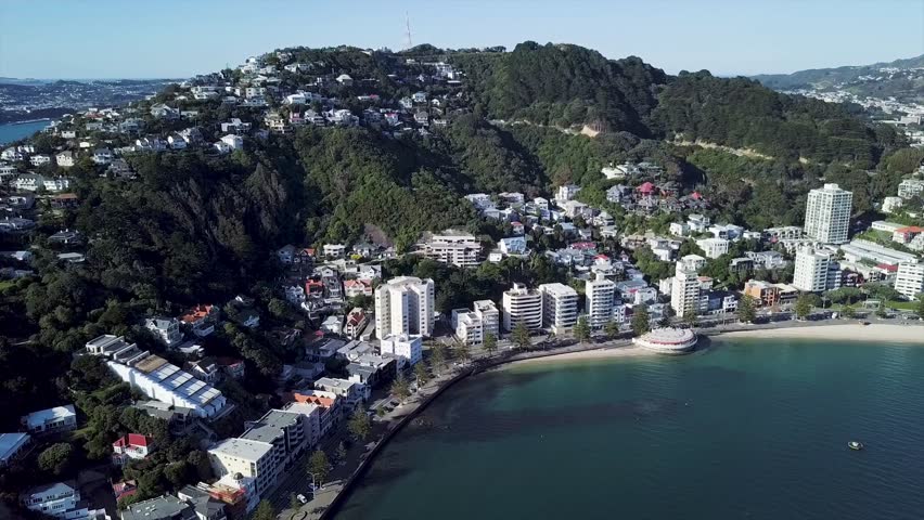 Waterfront cityscape of Wellington, New Zealand image - Free stock ...