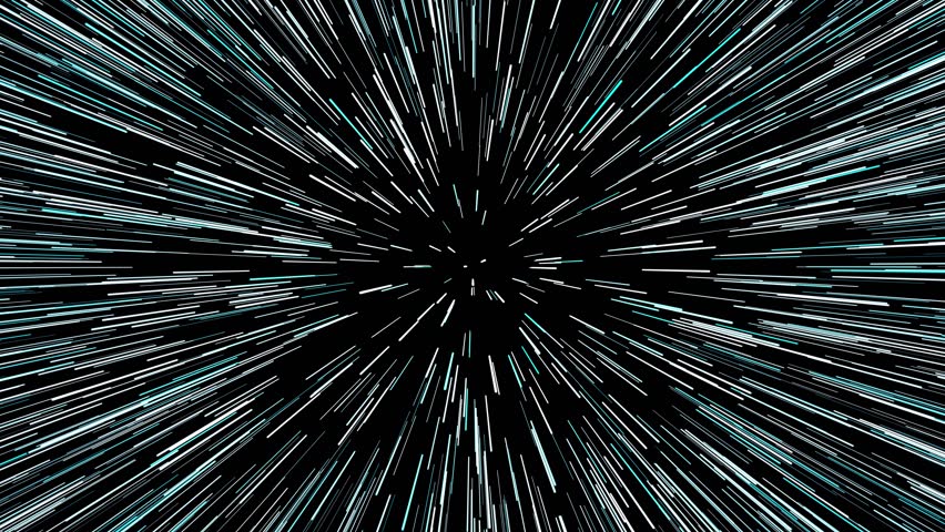 Jump To Light Speed Like A Hyperspace Effect In Star Wars. Stock ...