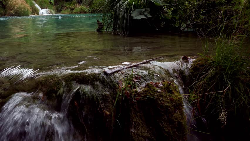 Small Water Cascades in Plitvice Lake National Park, Croatia image ...