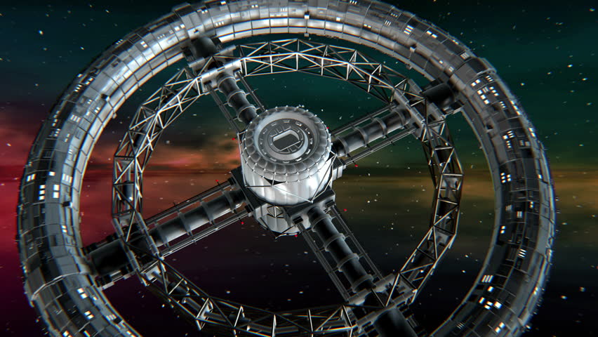 HUGE Wheel Like Object Caught Creeping By In Space