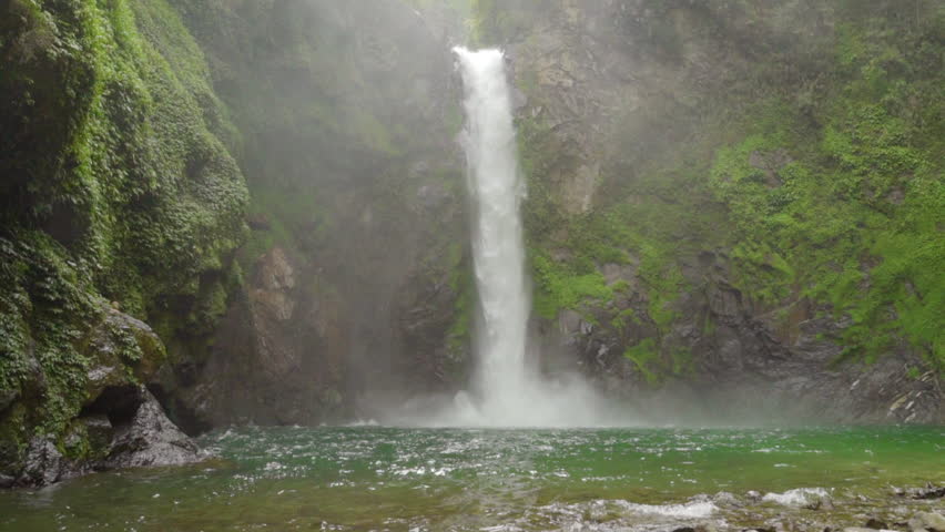 Massive Waterfall in Northern Philippines. Stock Footage Video (100% ...