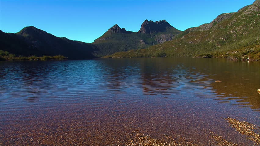 Mountains and lake landscape in Tasmania, Australia image - Free stock ...