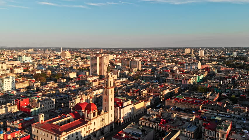 Cityscape with buildings and towers in Havana, Cuba image - Free stock ...