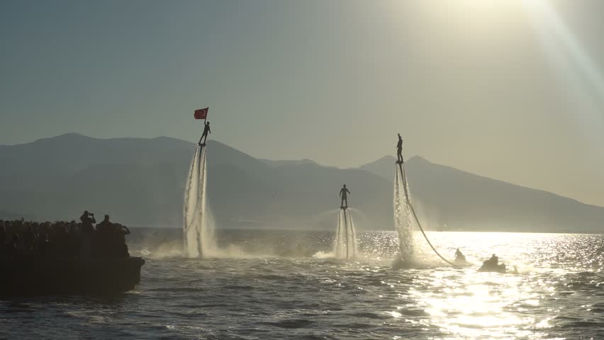 Men Standing Over the Water Stock Footage Video (100% Royalty-free ...