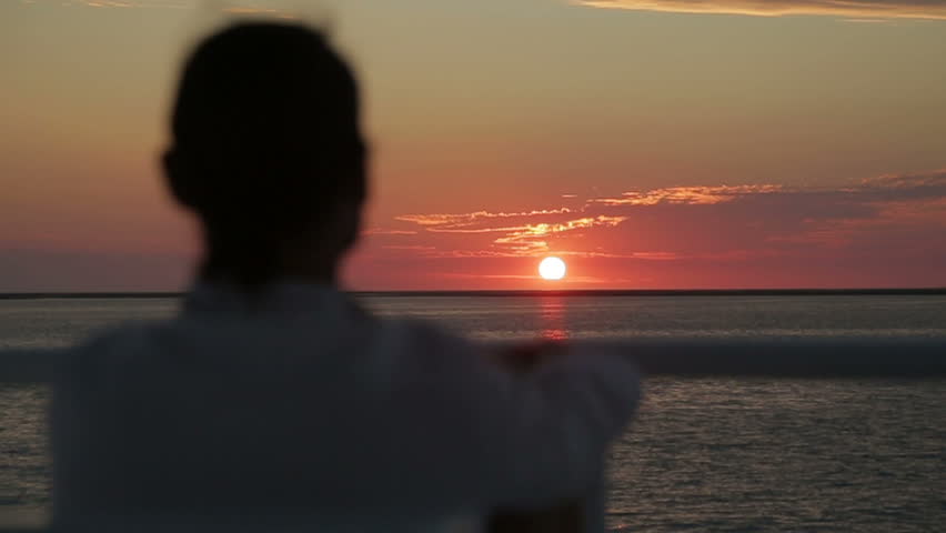 Stock video of man looking at the horizon in | 10238744 | Shutterstock