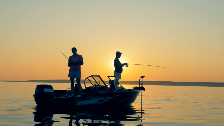 two-people-in-a-fishing-boat image - Free stock photo - Public Domain ...