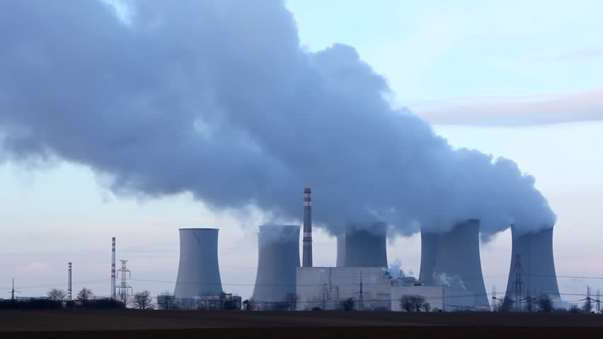 Power Plant Time Lapse, Smoke Stock Footage Video (100% Royalty-free ...
