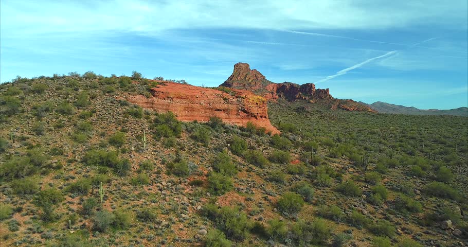 Four peaks landscape out of the desert in Arizona image - Free stock ...