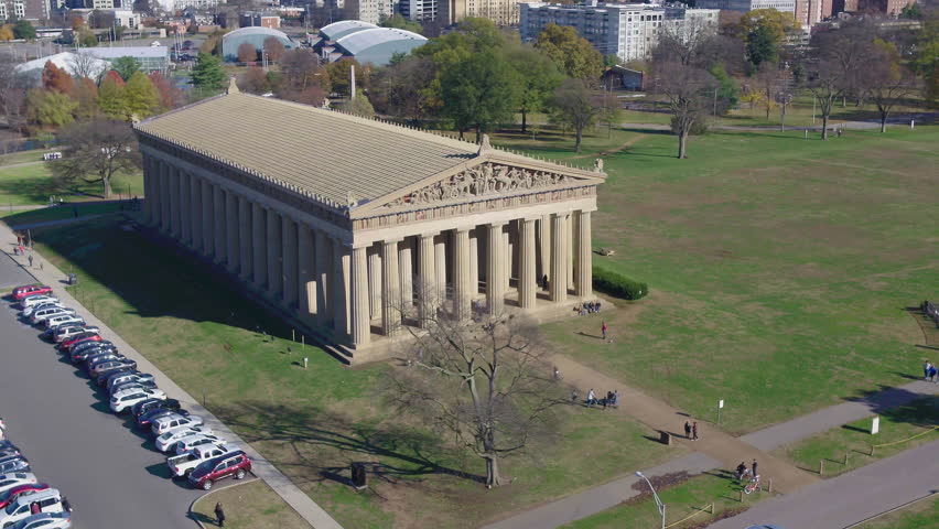 Columns and the roof of the Parthenon in Nashville image - Free stock ...