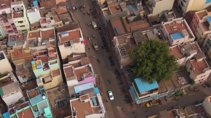 India Cityscape 4k Aerial View Stock Footage Video (100% Royalty-free ...