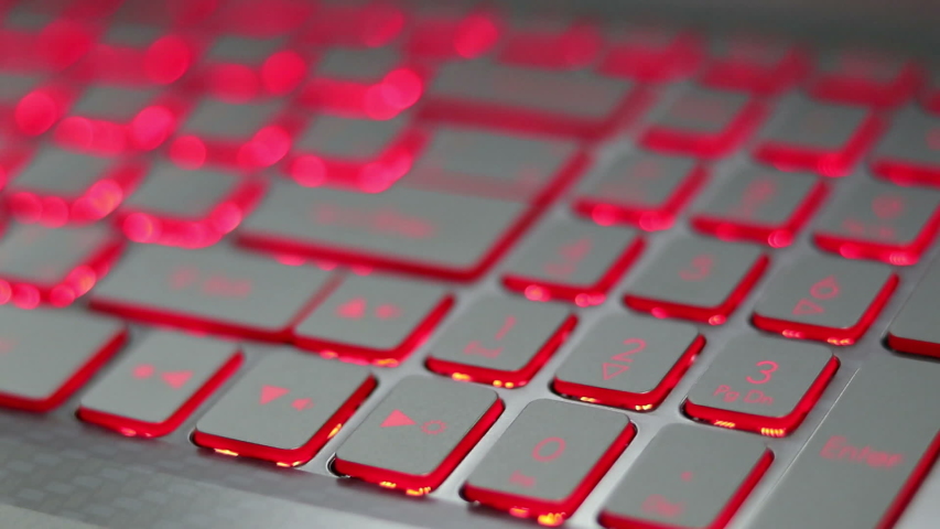 Keyboard with red and black letters image - Free stock photo - Public ...