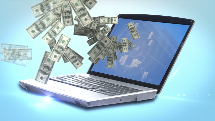 Digital Animation of Money Coming Stock Footage Video (100% Royalty ...