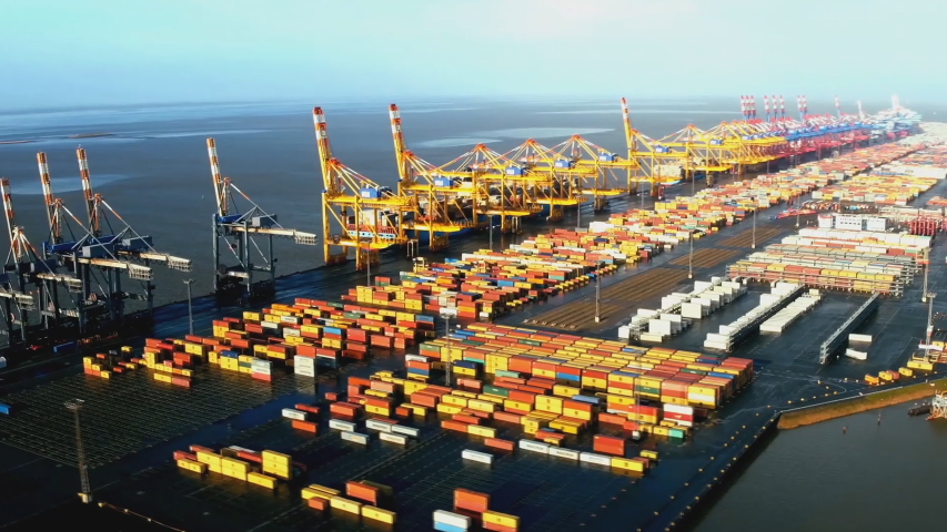 Dammam Port, is a Port Stock Footage Video (100% Royalty-free ...