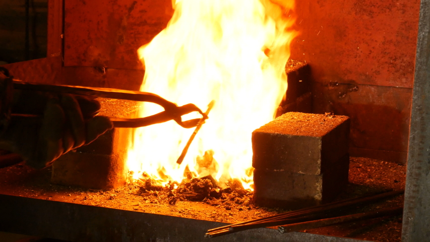 Blacksmith working at the Forge image - Free stock photo - Public ...
