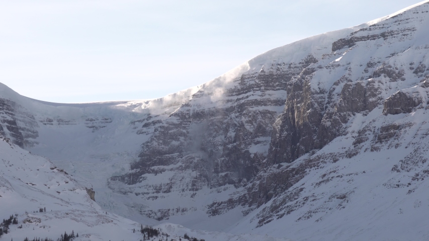 Jasper Mountain Peak with snow in Jasper National Park, Alberta, Canada ...