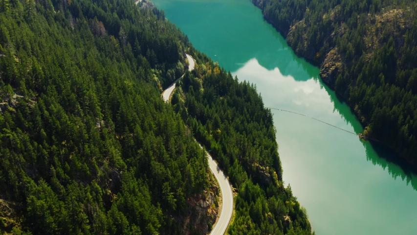 Lake and Mountains landscape in Washington image - Free stock photo ...