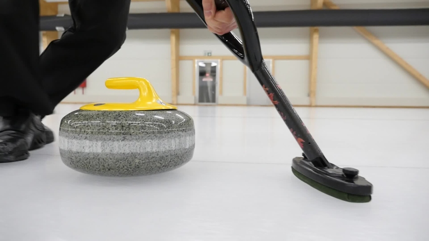 Curling Stones on ice image - Free stock photo - Public Domain photo ...