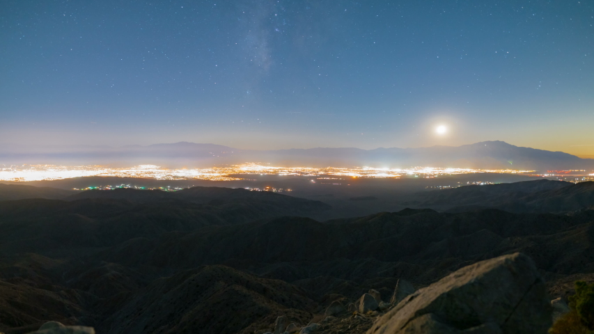 Stars and the Milky way at Joshua Tree National Park, California image ...