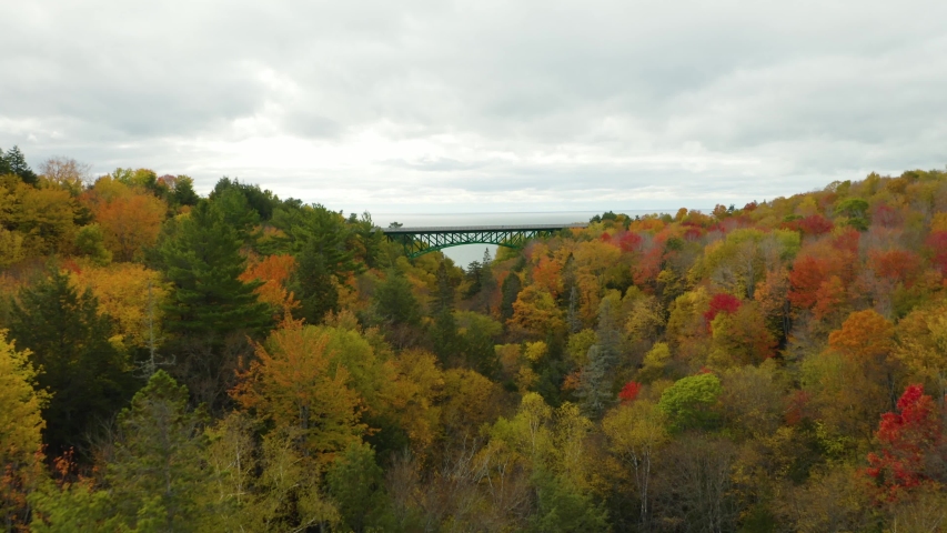 Road by the lake in the Upper Peninsula, Michigan image - Free stock ...