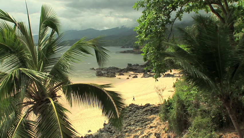 A Static Shot Of A Beach In Anjouan, An Island In The Union Of Comoros ...