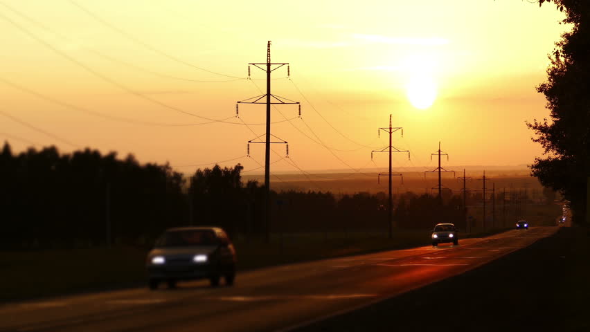 String of Cars Moving On Stock Footage Video (100% Royalty-free ...