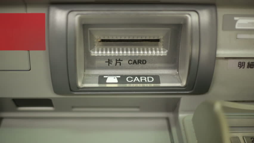 Inserting Atm Card in Slot Stock Footage Video (100% Royalty-free ...