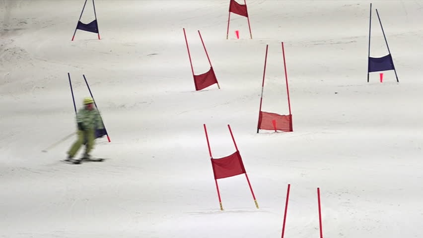 Biathlon. Flag Fluttering In The Shooting Range. Wind Stockvideos ...