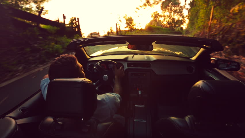 Happy Handsome Young Man Driving Stock Footage Video (100% Royalty-free ...