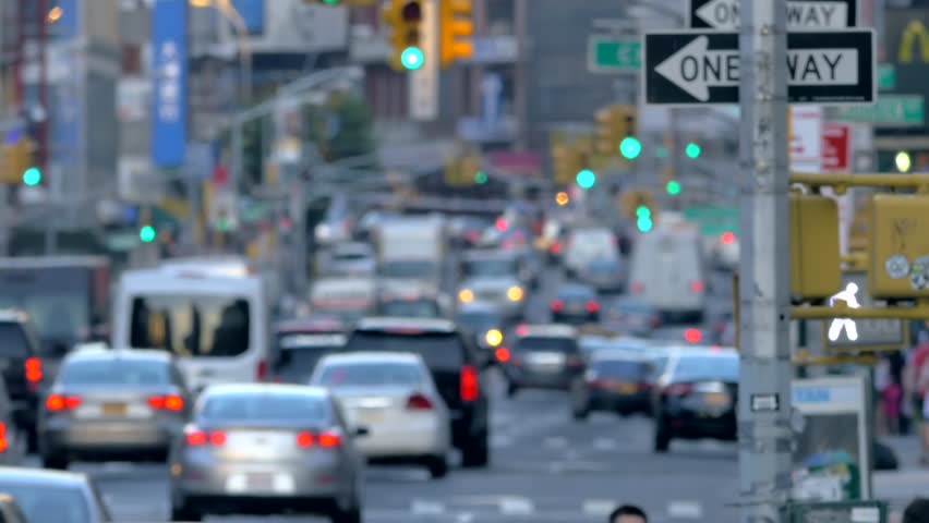 Busy Congested Street Traffic Unrecognisable Stock Footage Video (100% ...