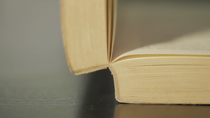 Opening and Closing Old Book Stock Footage Video (100% Royalty-free ...