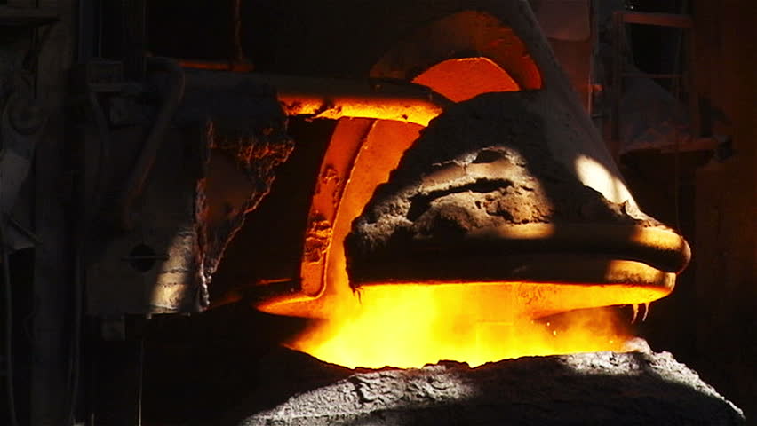 Stock Video Clip of Pouring of liquid metal. Iron and steel | Shutterstock