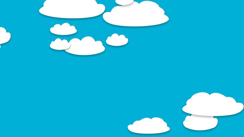 4K Cartoony Clouds Animation 3840 X 2160 Ultra High Definition 스톡 동영상 ...