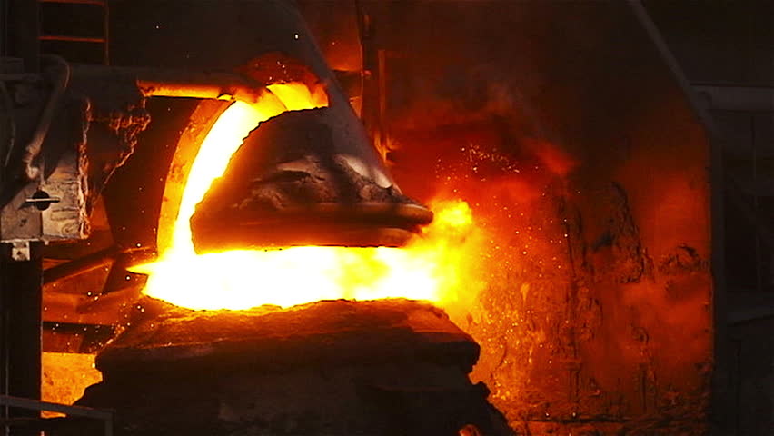 Stock video of pouring of liquid metal. iron and | 11935334 | Shutterstock