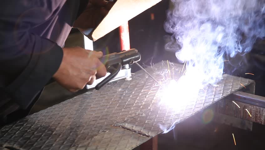 Close-up Of Quartz And Glass Welding Made With Gas High Temperature ...