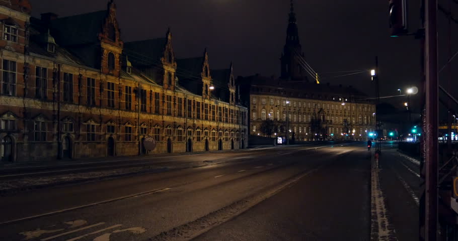 Streets of Copenhagen at Night image - Free stock photo - Public Domain ...