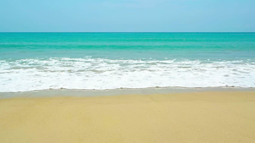 Continuous. Gentle Ocean Waves Breaking Stock Footage Video (100% ...