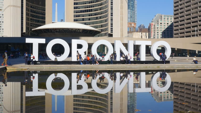Toronto, Ontario, Canada August 2015 Huge 3D Toronto Sign In Front Of ...