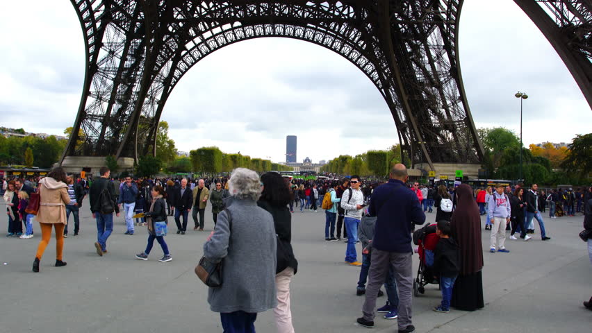 Stock video of paris, france - october 25, 2015 | 12857384 | Shutterstock