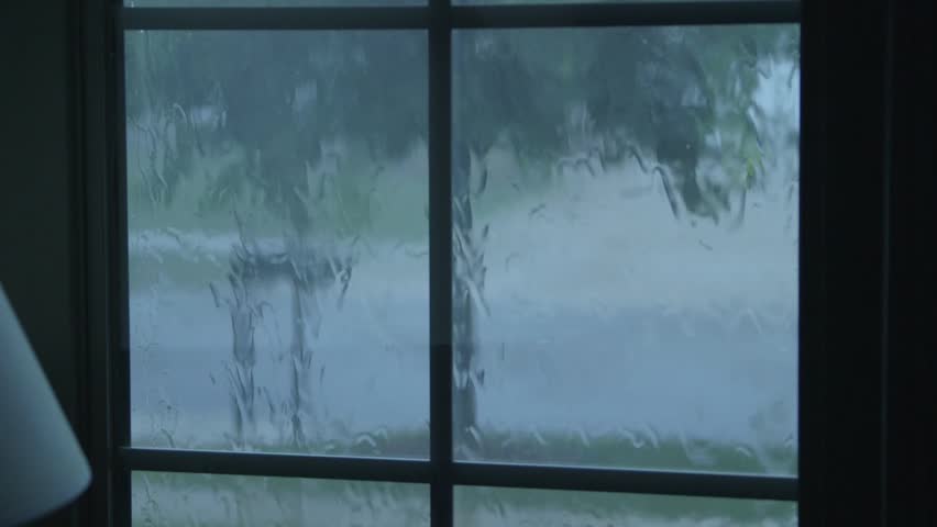 Rain Water Hitting House Windows Stock Footage Video (100% Royalty-free ...