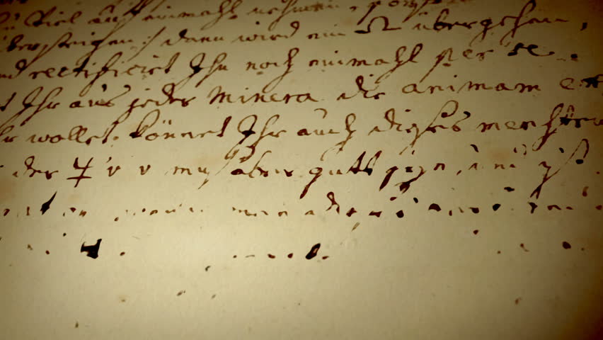 Old Texts. Page of Alchemical Stock Footage Video (100% Royalty-free ...
