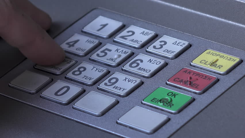 Finger Entering Secret Pin Number At ATM 库存影片视频 15063547 | Shutterstock