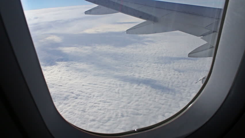 Stock video of airplane window seat - view of | 13331894 | Shutterstock