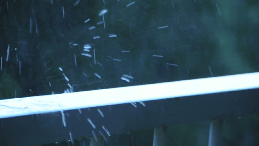 Downpour of Rain During a Stock Footage Video (100% Royalty-free ...