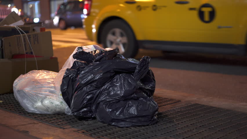 Gross Trash In A Trash Bag Stock Footage Video 8243758 | Shutterstock