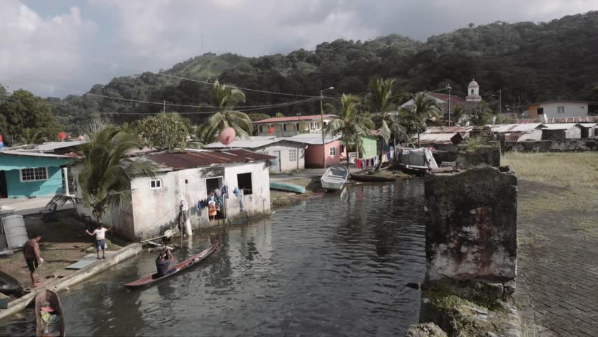 Shanty Town Or Poor Area In Panama Stock Footage Video 6141407 ...